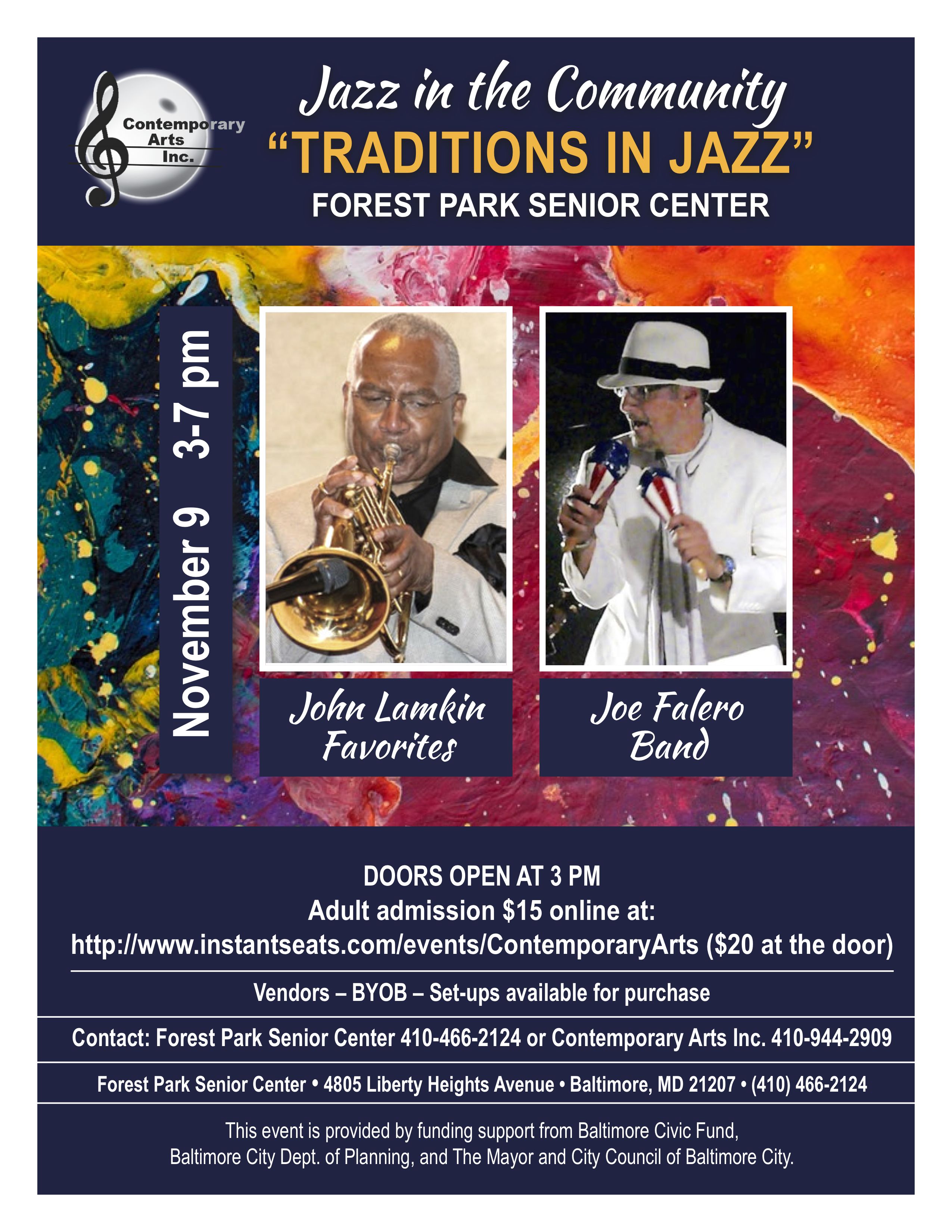 Jazz in the Community "Traditions in Jazz" at Forest Park Senior Center ...